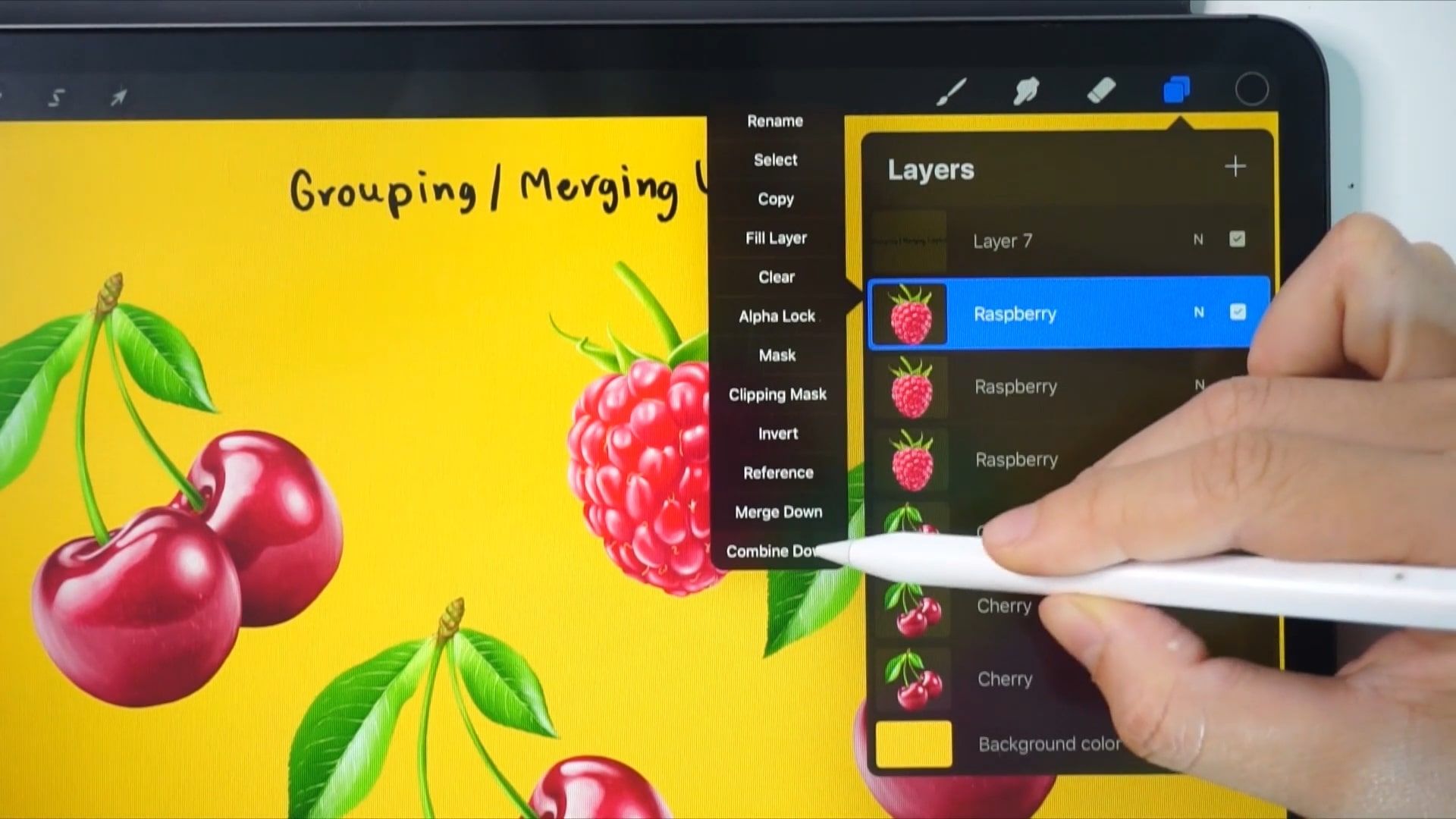 How To Merge Layers In Procreate When To Use Group Vs Merge Procreate courses